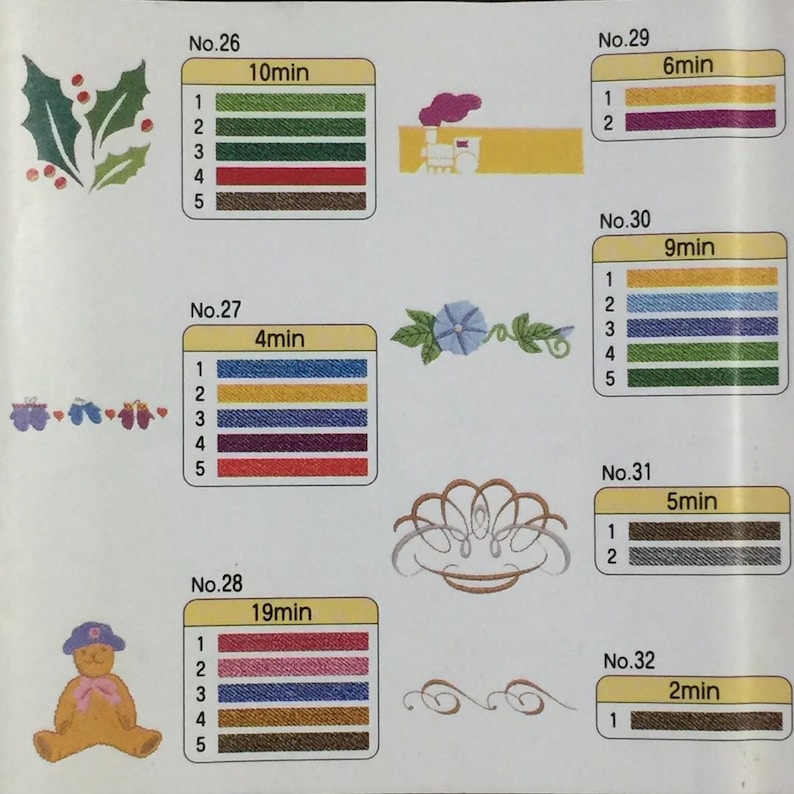 Studio Bernina Embroidery Designs Card #107 for Brother Bernina Deco ...