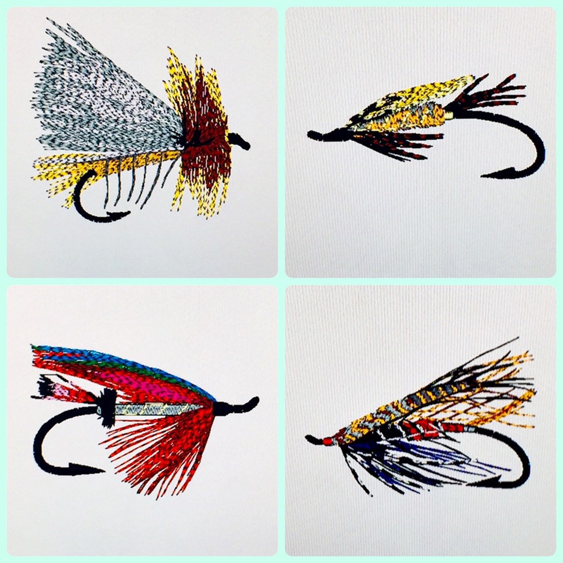Fly Fishing and Lures 2 Embroidery Designs Floppy Disk for - Etsy