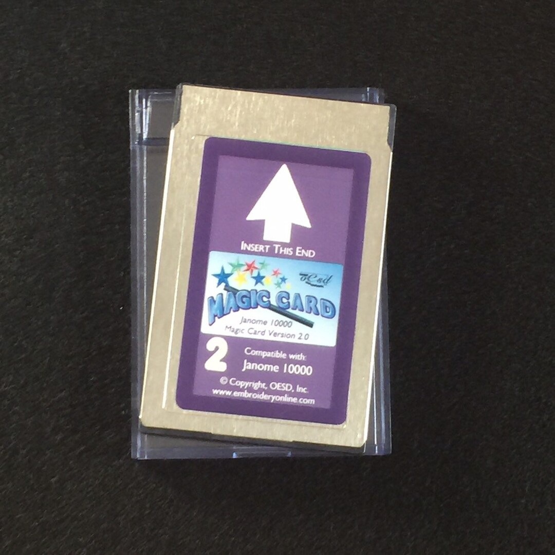 Magic Box Re-writable Magic Embroidery Card #2 for Janome MC 10000 - Etsy