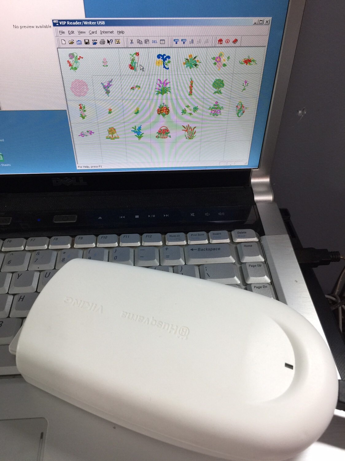 Husqvarna Viking USB Embroidery Designs Reader/writer for 512kb Cards ...