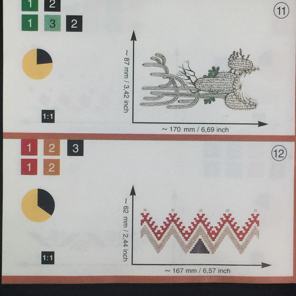 Pattern Combinations Embroidery Designs Card #48 for Pfaff Creative ...