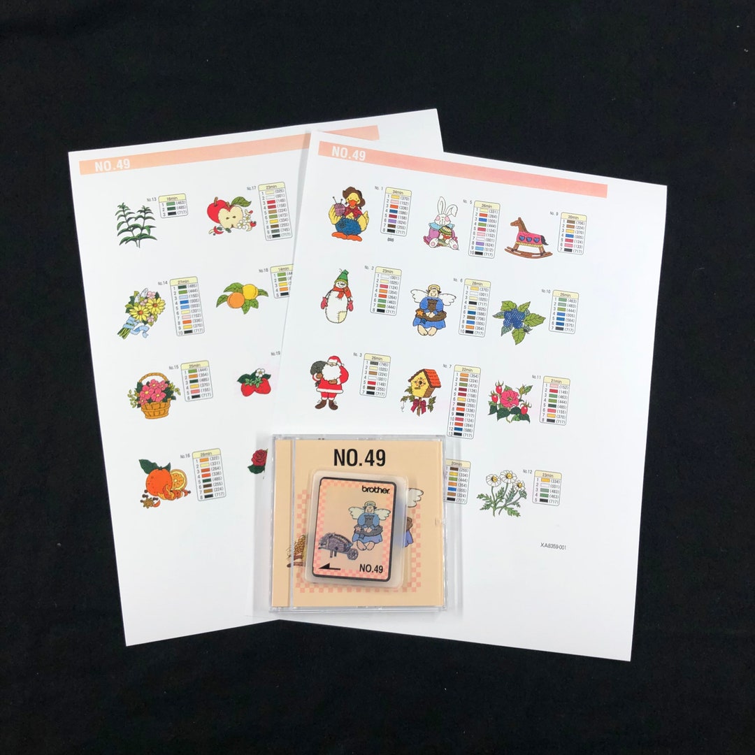 Folk Art Embroidery Designs Card #49 for Brother Bernina Deco White ...