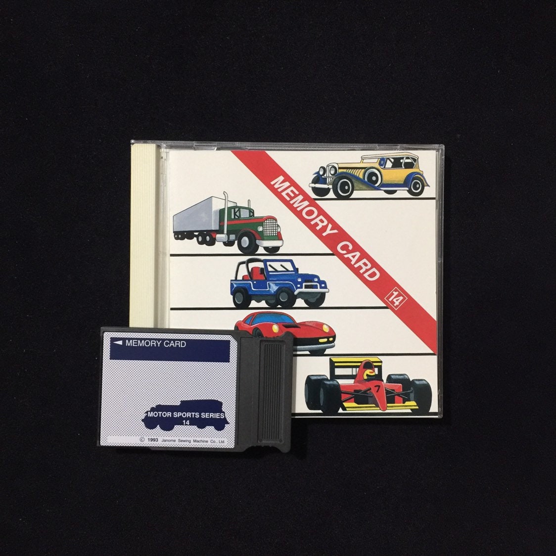 Motor Sports Cars Embroidery Designs Card #14 for Janome Elna Kenmore ...