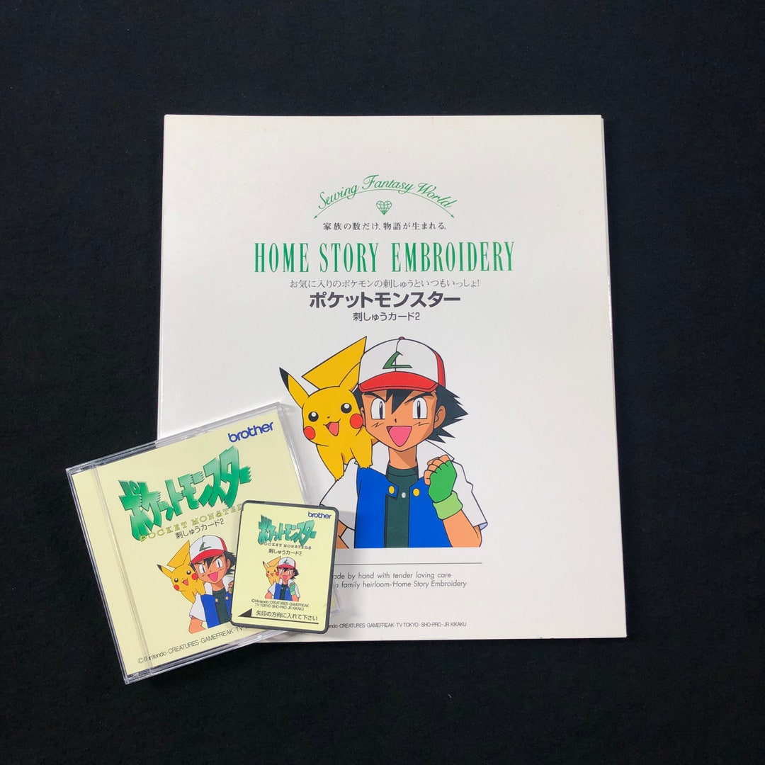 Nintendo Pokemon Embroidery Designs Card for Brother Japanese ...