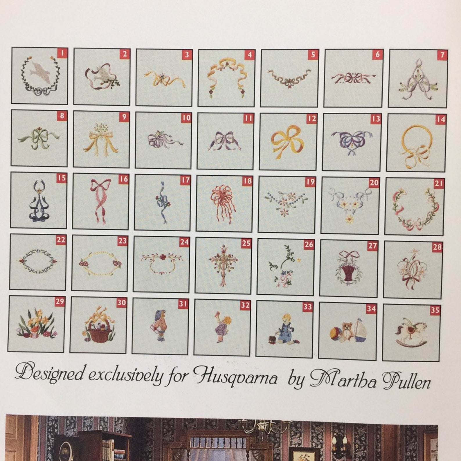 Martha Pullen Heirloom Embroidery Designs Card 11 for Husqvarna Viking ...