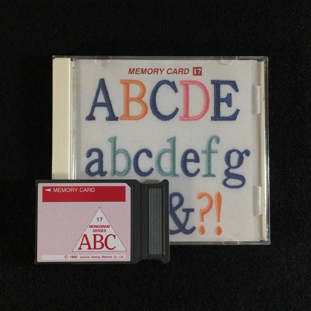 Monograms Series Embroidery Designs Card #17 for Janome 8000 9000 Elna ...