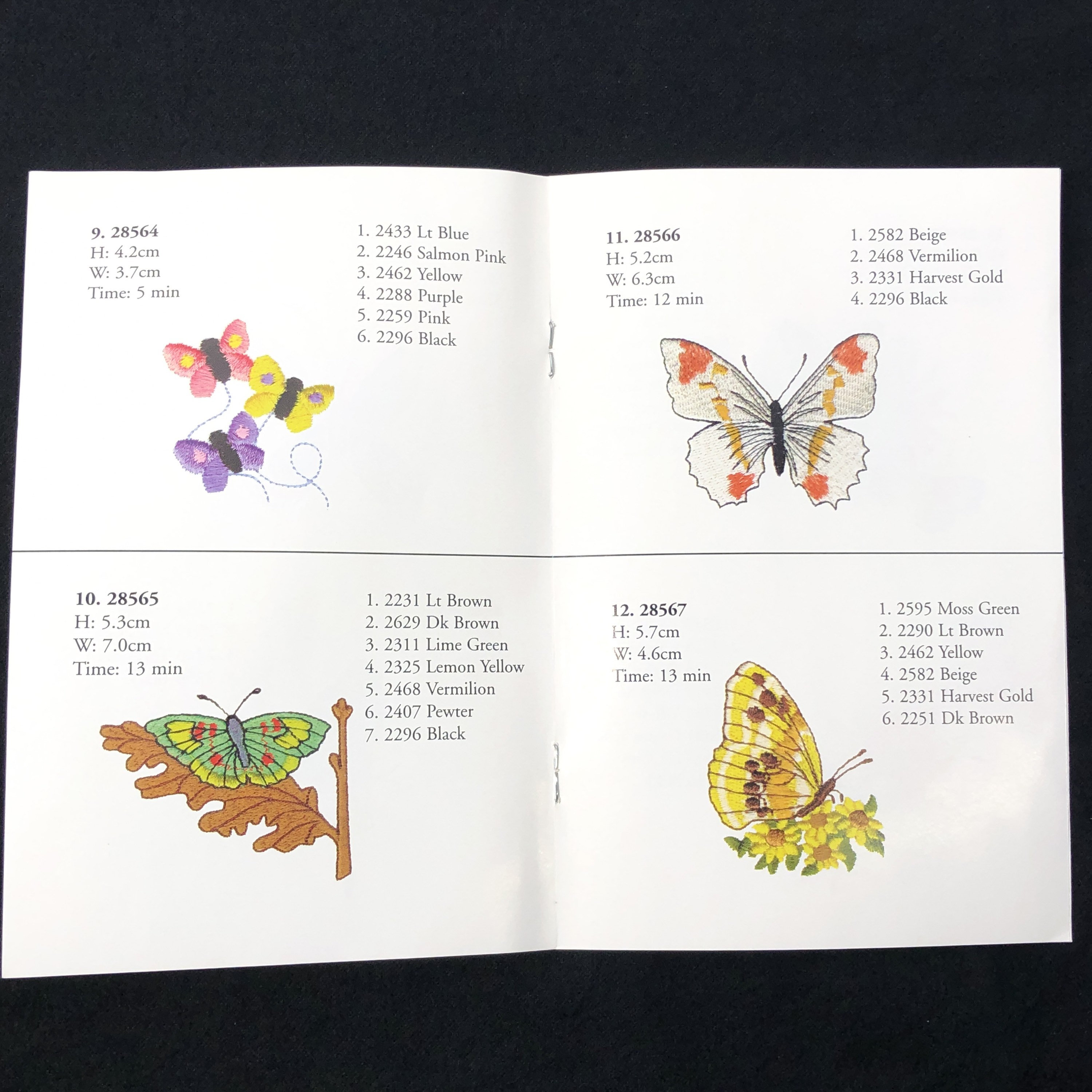 Butterflies Embroidery Designs Card for Brother Bernina Deco White Baby ...