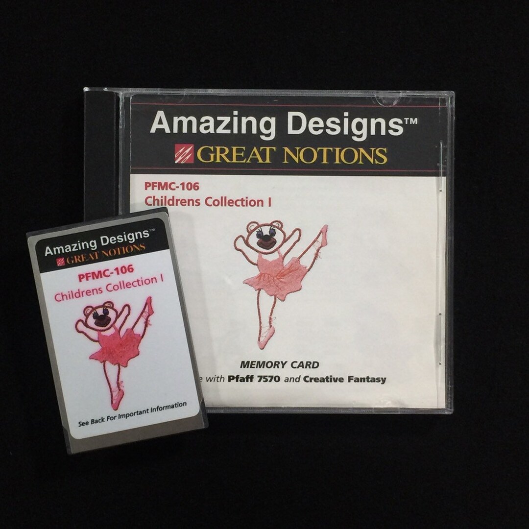 Children Collection Embroidery Designs Card for Pfaff 7570, 7560 and ...