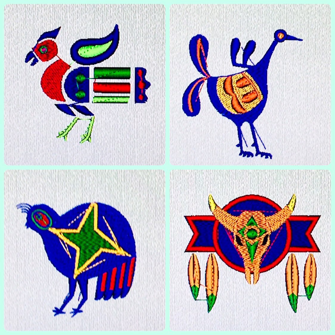 Native American 2 Embroidery Designs Disk for Husqvarna - Etsy