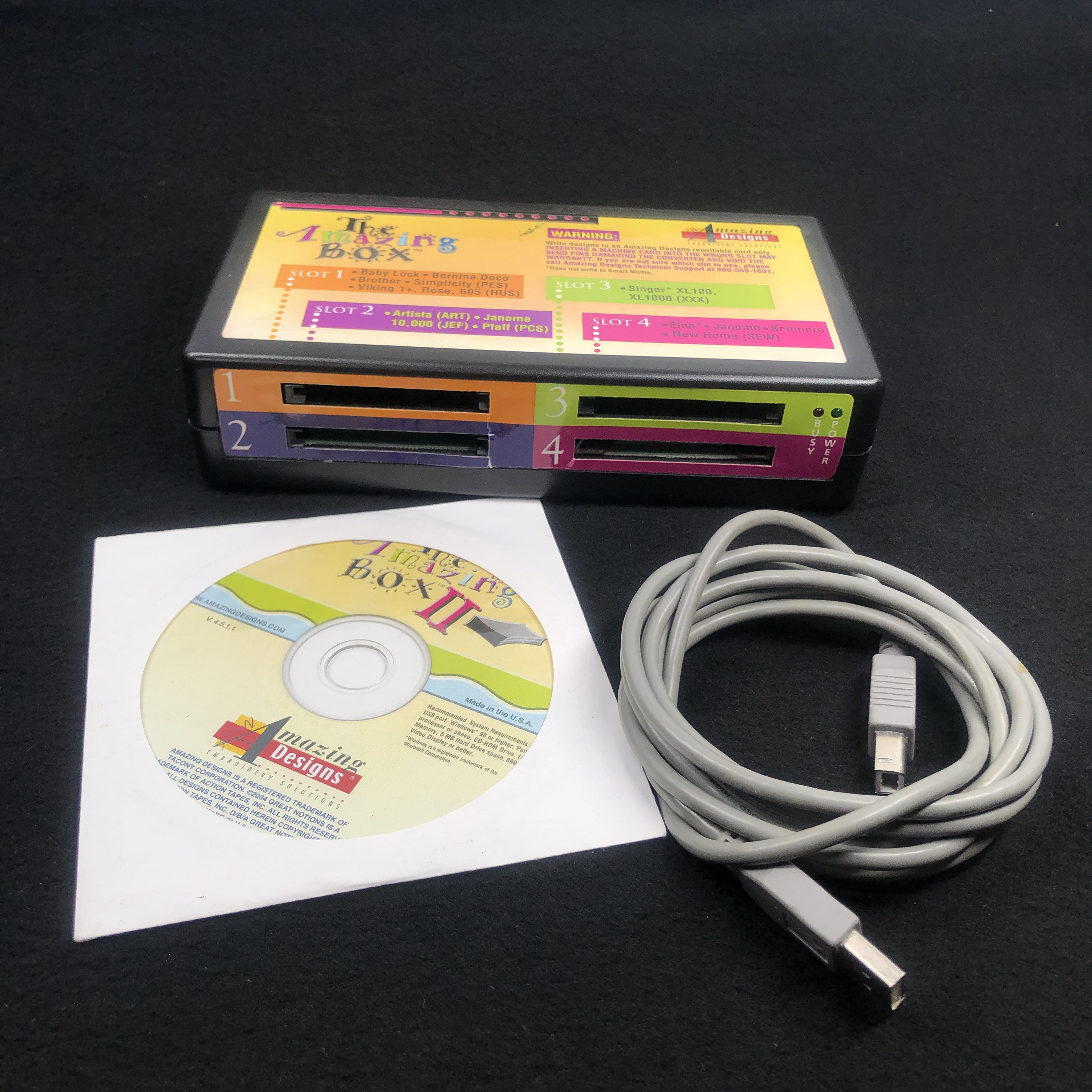 Amazing Box II Embroidery Designs Card Converter for Windows 98 XP ...