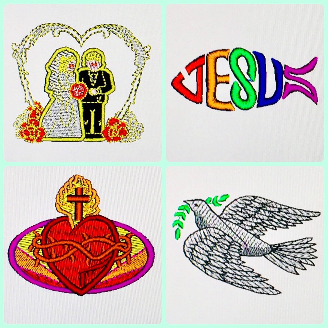 Christian Religious 1 Embroidery Designs Floppy Disk for - Etsy