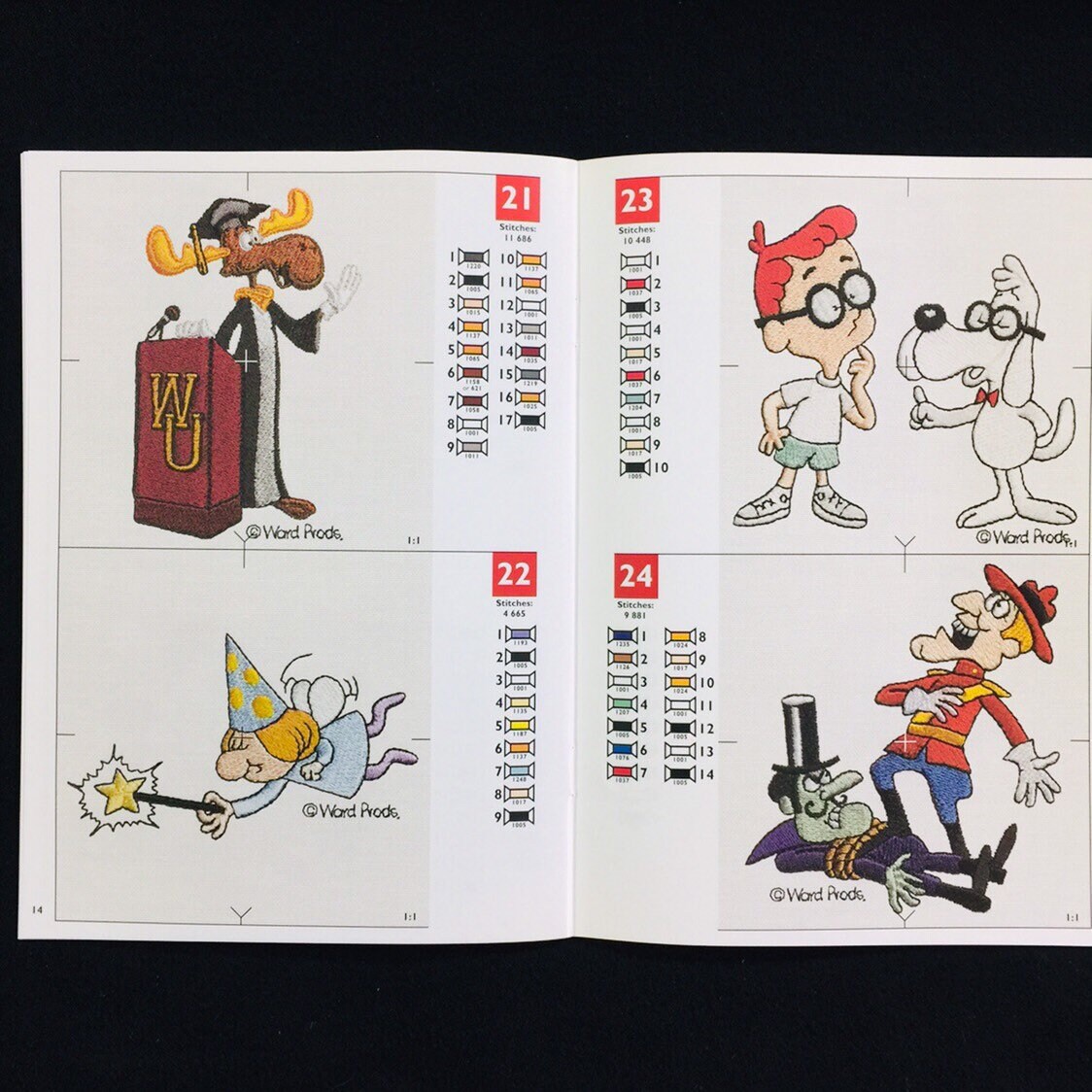 Rocky and Bullwinkle Embroidery Designs Disk for Husqvarna Viking ...