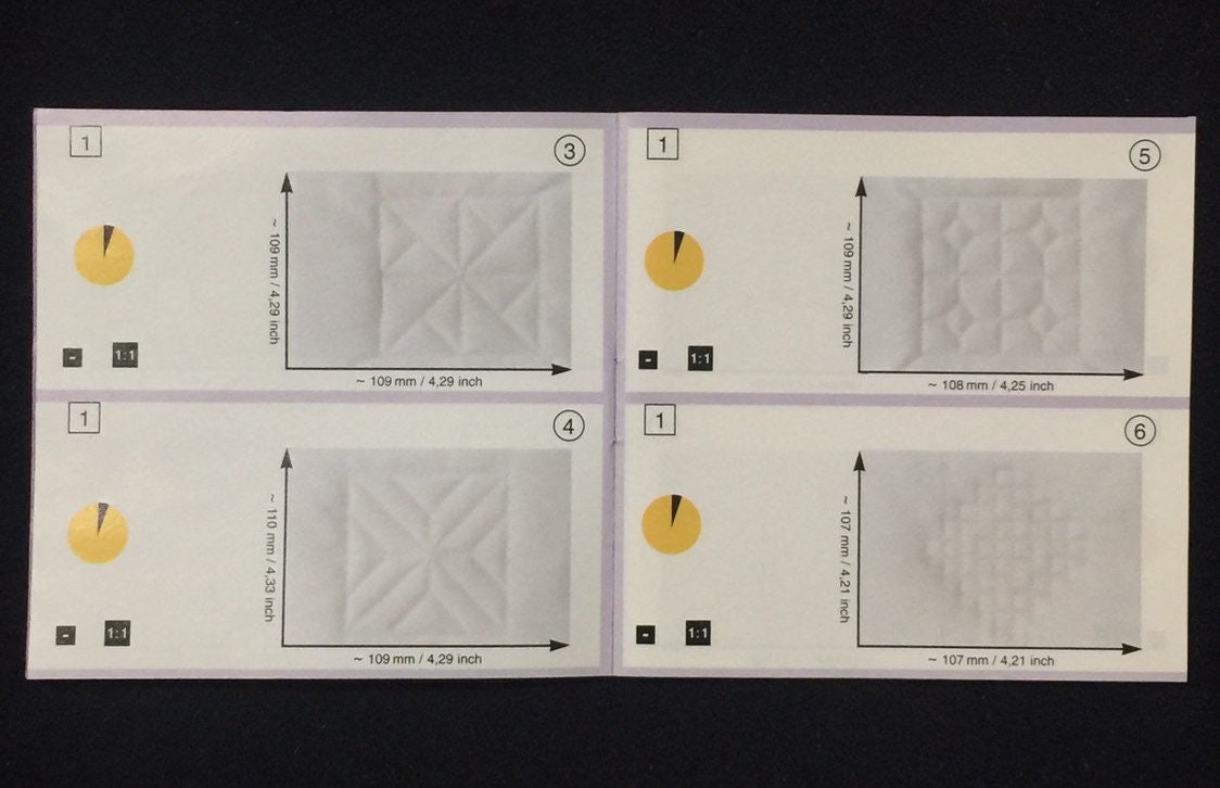 Pfaff Creative Quilt Embroidery Designs Card 50 for Pfaff 7570 2140 ...