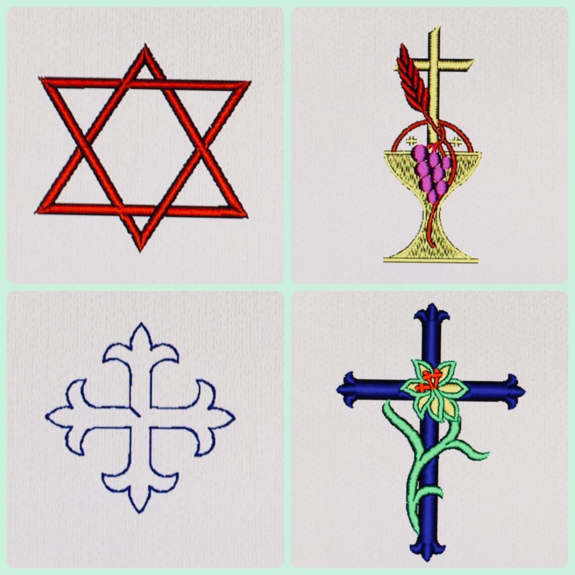 Religious Embroidery Designs Floppy Disk for Husqvarna Viking Designer ...