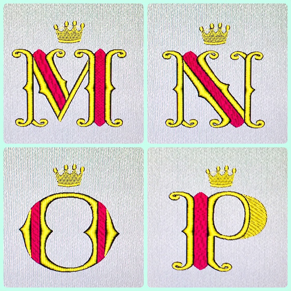 Princess Monograms Embroidery Designs Disk for Husqvarna Viking ...