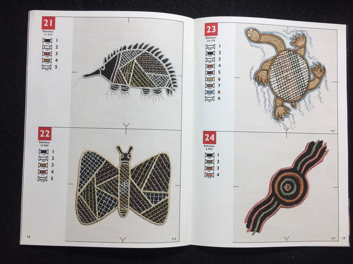 Aboriginal Art Embroidery Designs Disk 41 for Husqvarna Viking Designer ...