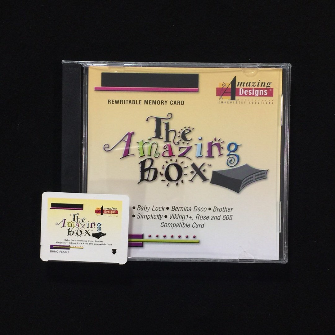 Amazing Box Rewritable Embroidery Designs Card for Deco 600 Brother ...