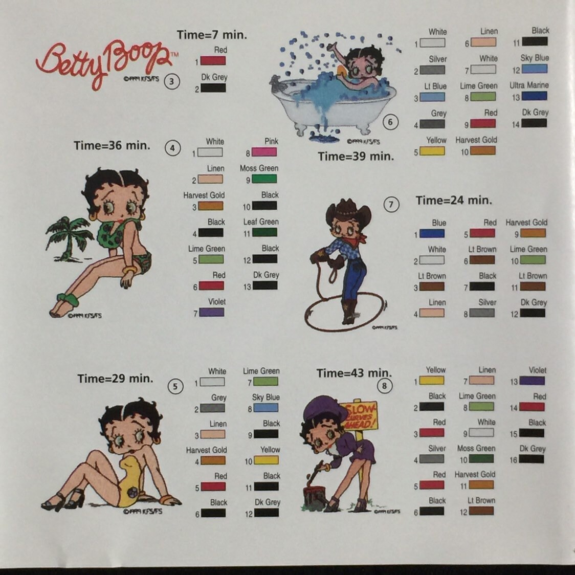 E-line Betty Boop Embroidery Designs Card for Brother Bernina Deco ...
