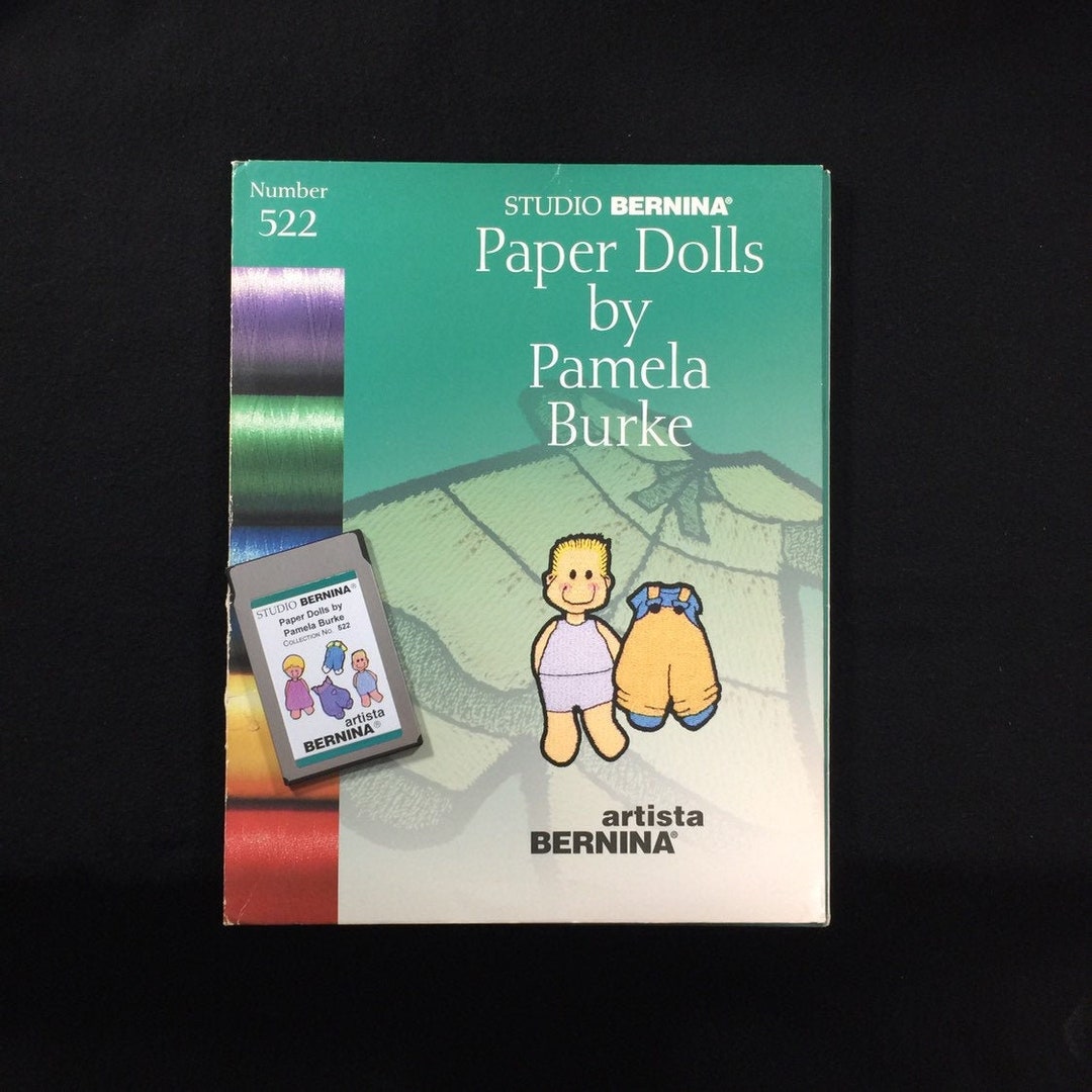 Studio Bernina Paper Dolls Embroidery Designs Card # 522 for Bernina ...