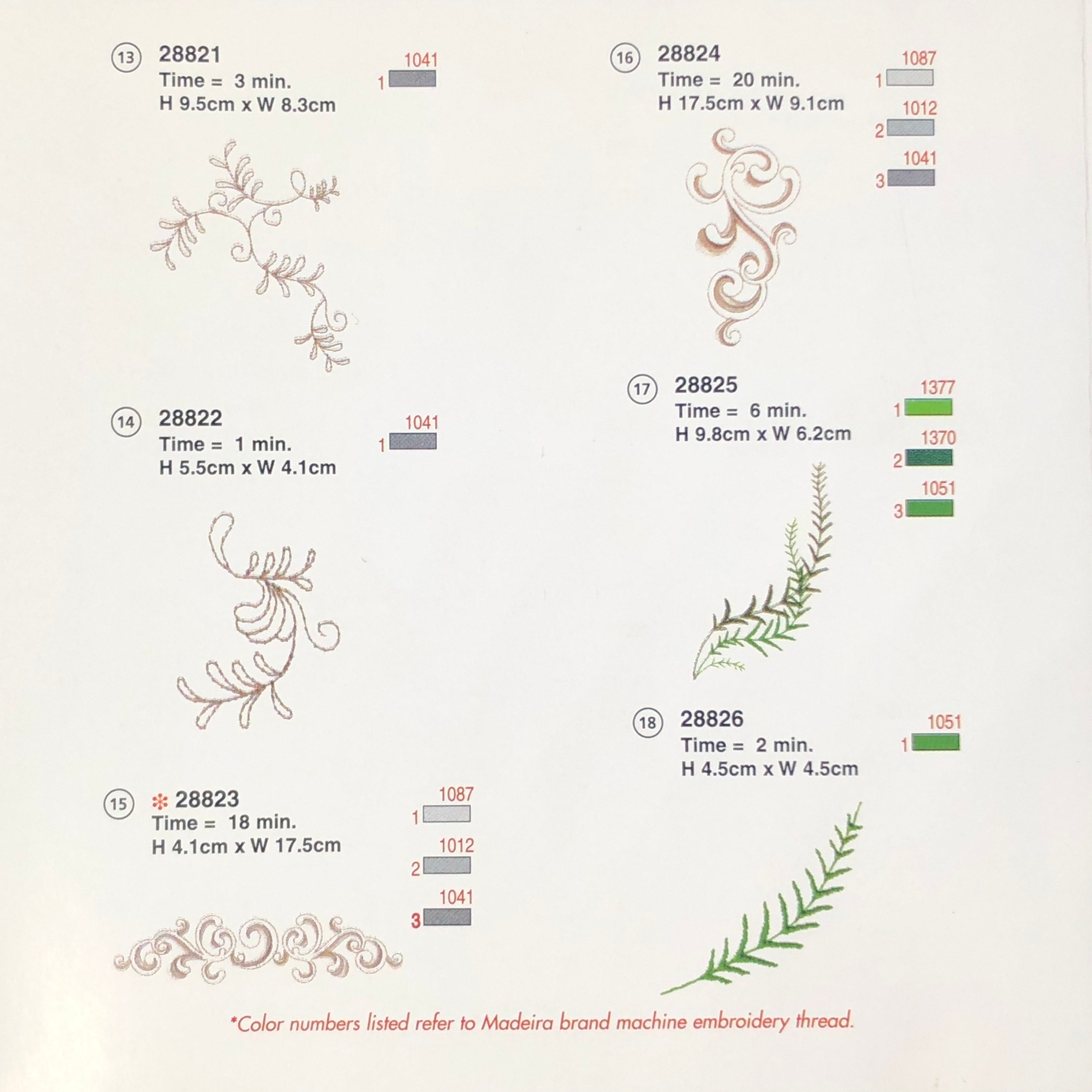 Accents for Style Embroidery Designs Card for Brother Bernina Deco ...