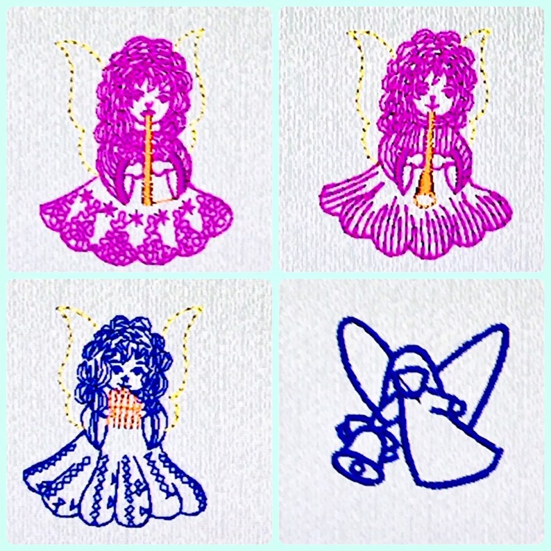Angels & Christmas Embroidery Designs Floppy Disk for Husqvarna Viking ...