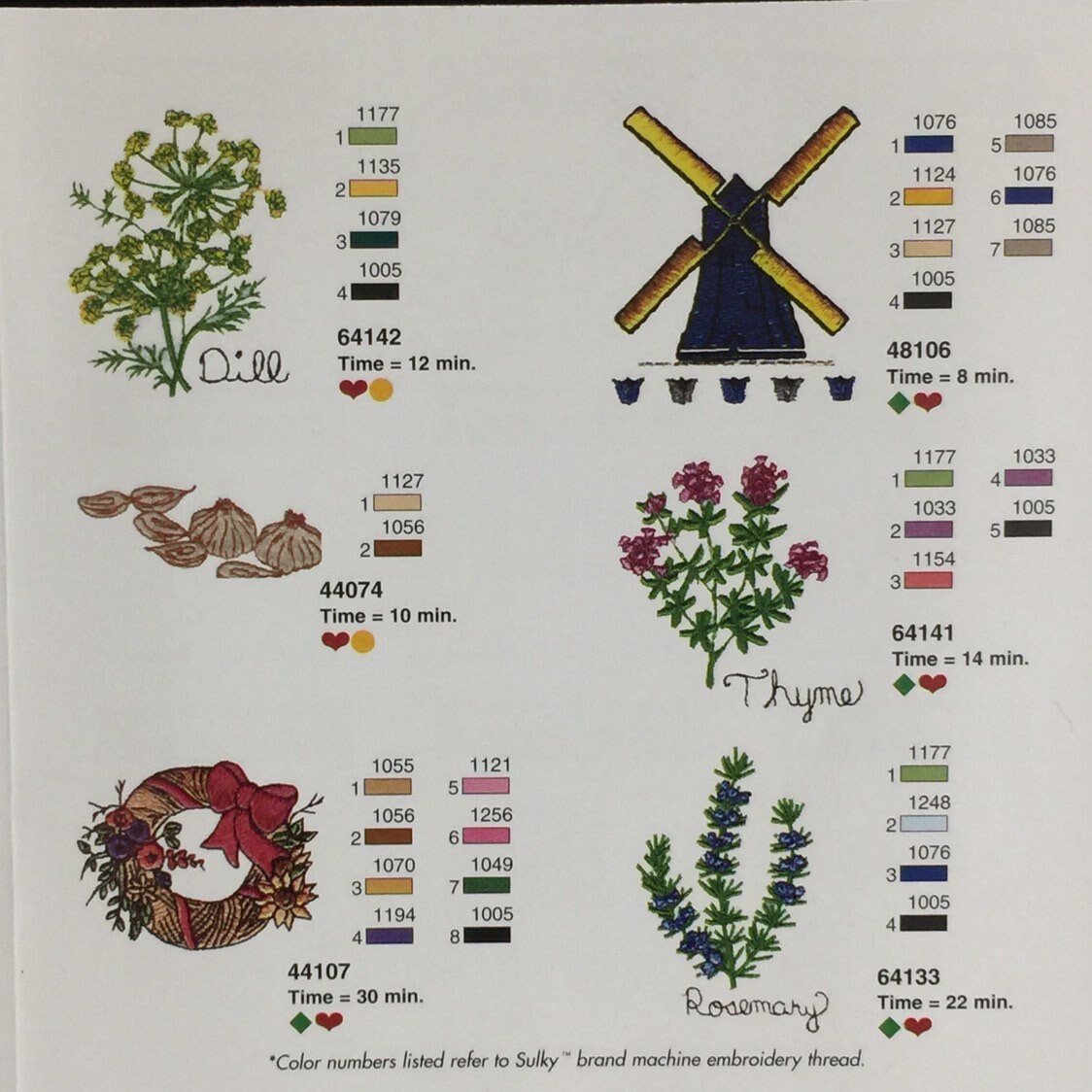 Country Garden Embroidery Designs Card for Janome Elna Kenmore ...