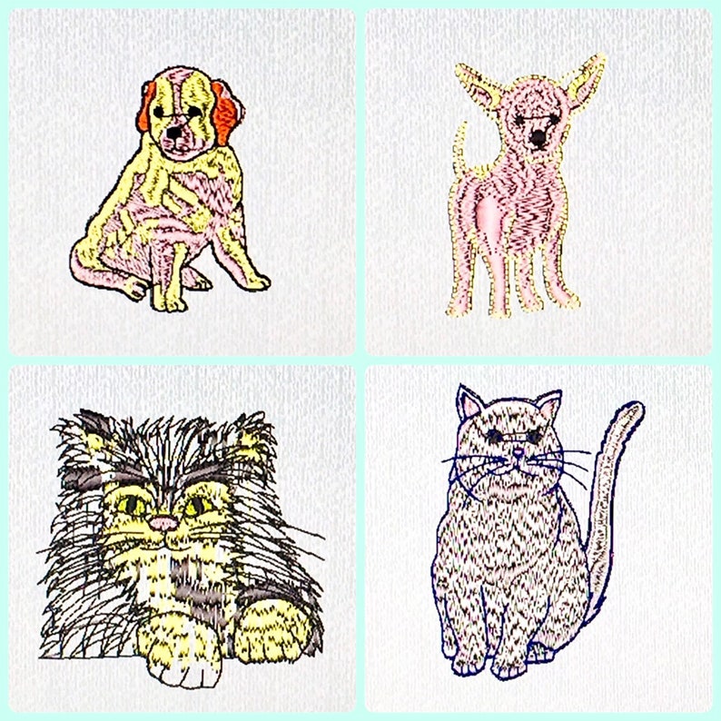 Cats and Dogs Embroidery Designs Floppy Disk for Husqvarna Viking ...