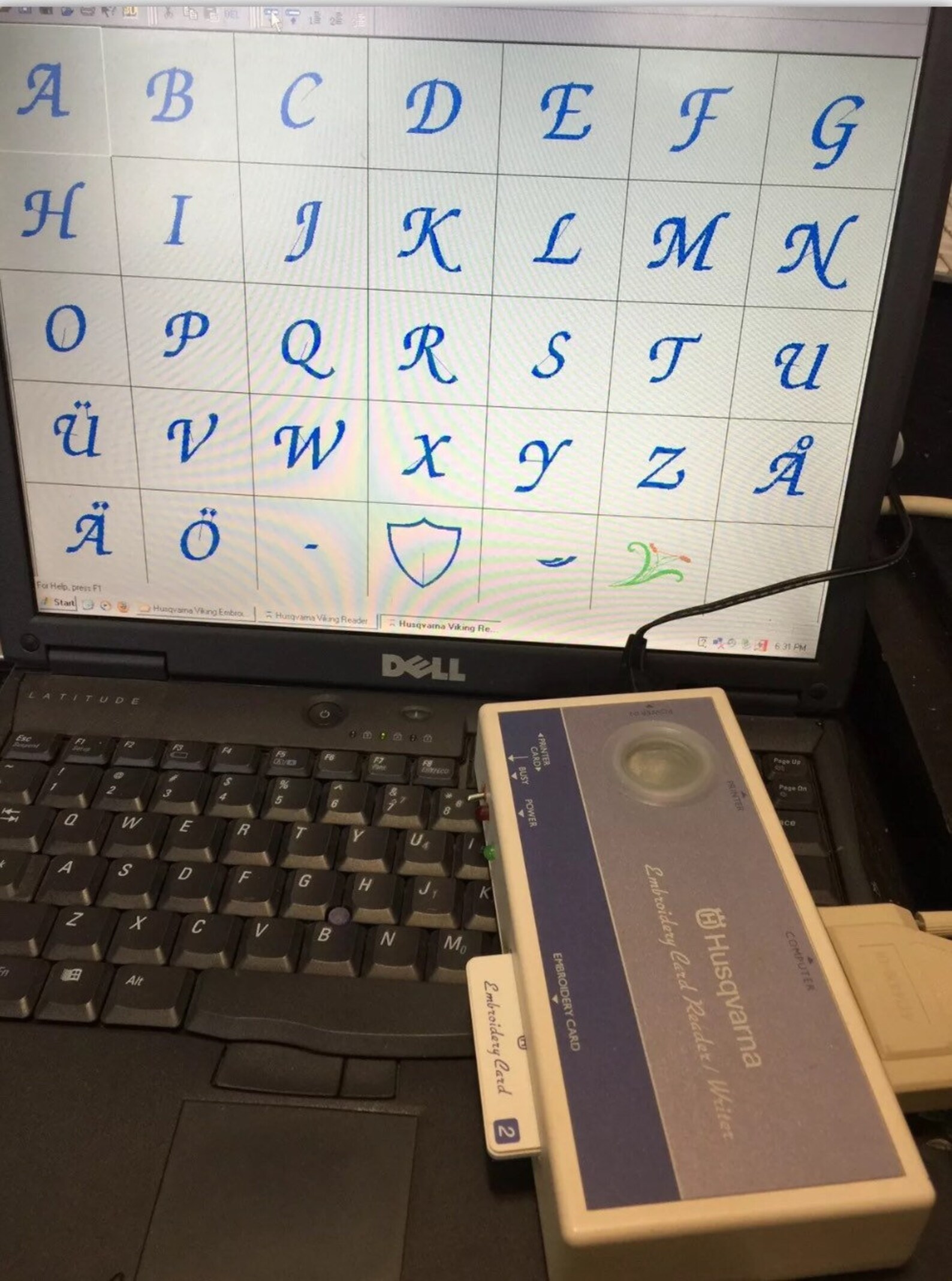 Husqvarna Viking Embroidery 256kb Card Reader/writer for Orchidea #1 ...