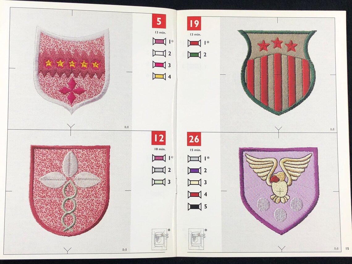 Applique and Crests Embroidery Designs Disk 6 Fits Husqvarna - Etsy