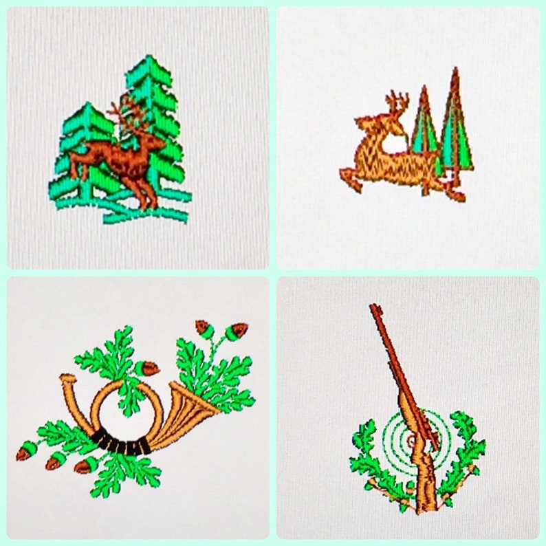 Wildlife and Hunting Embroidery Designs Floppy Disk for Husqvarna ...