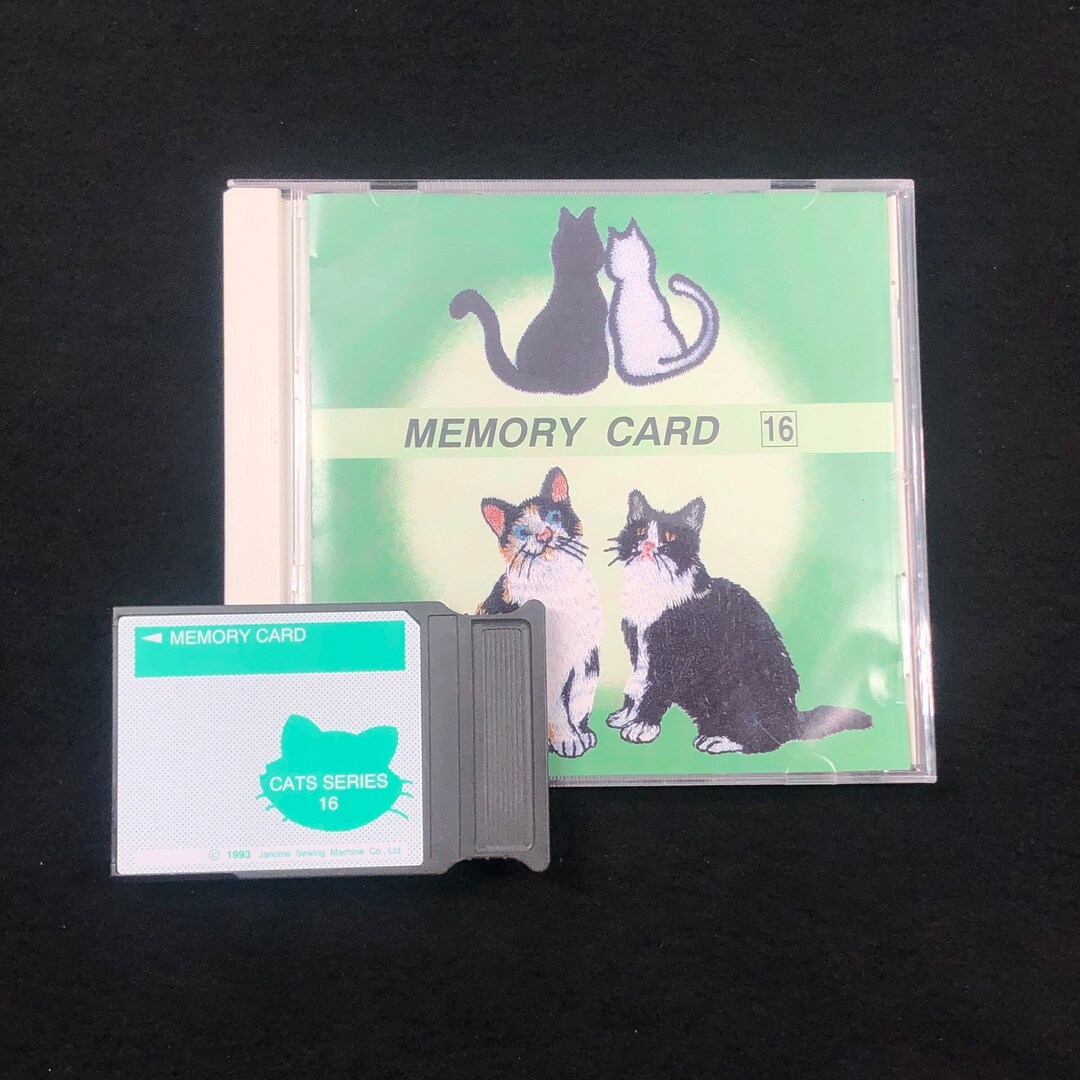 Cats Embroidery Designs Card #16 for Janome 8000 9000 Elna Kenmore ...