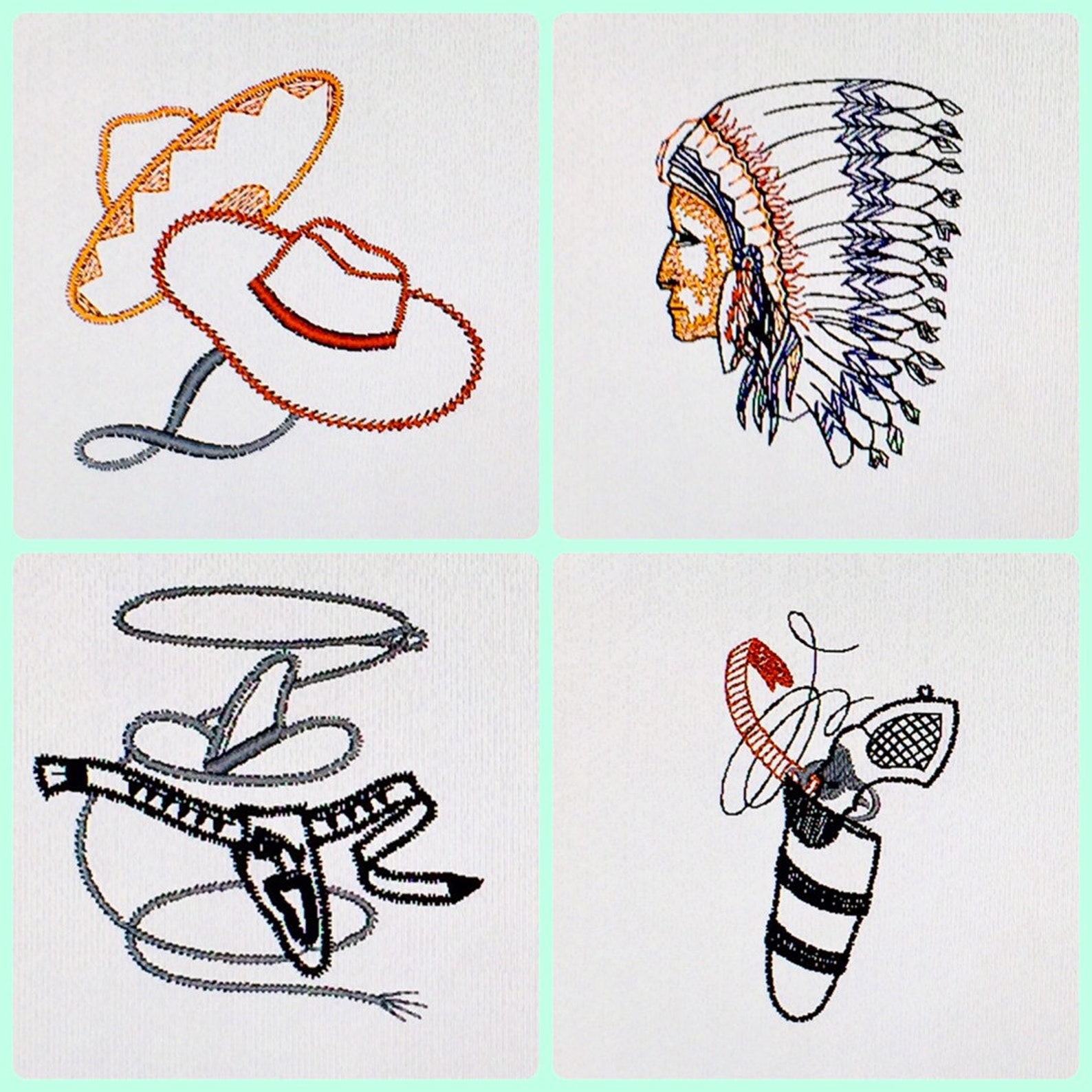 Western Embroidery Designs Disk for Husqvarna Viking Designer 1 other ...