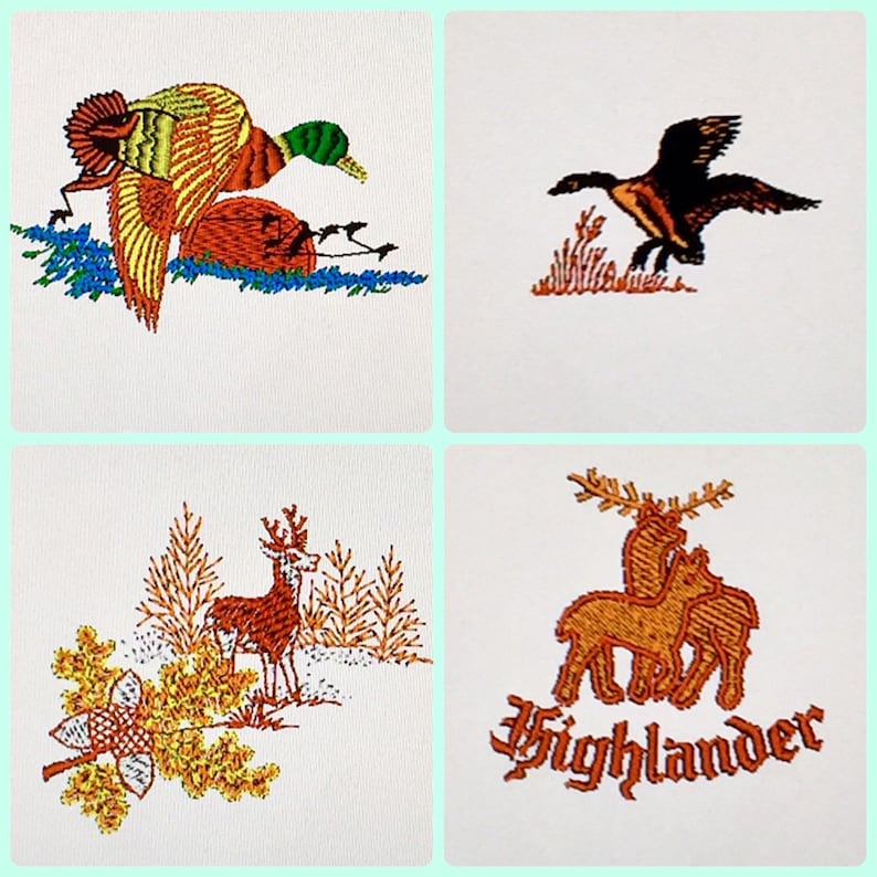 Wildlife and Hunting Embroidery Designs Floppy Disk for Husqvarna ...