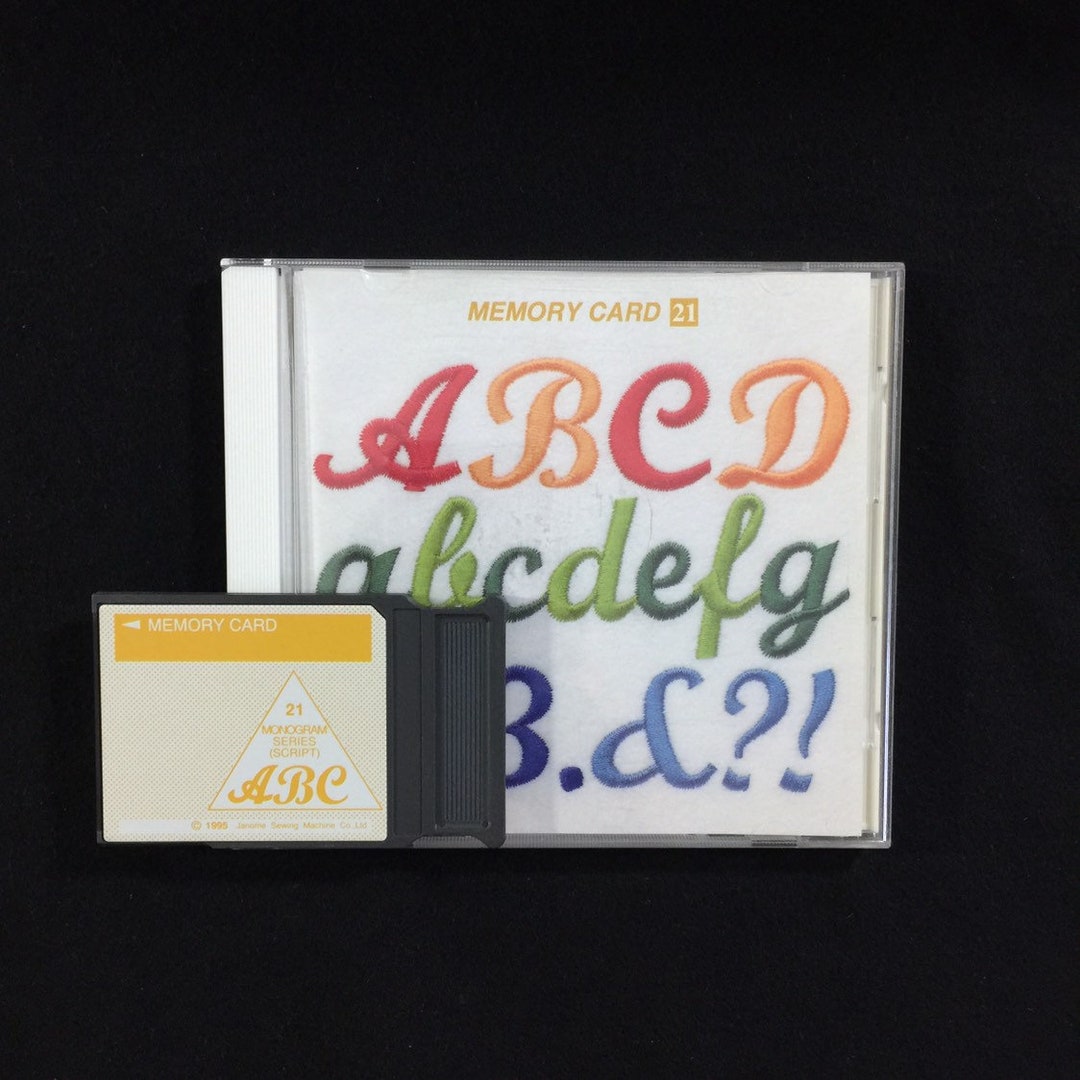 Monograms Script Embroidery Designs Card #21 for Janome Memory Craft ...