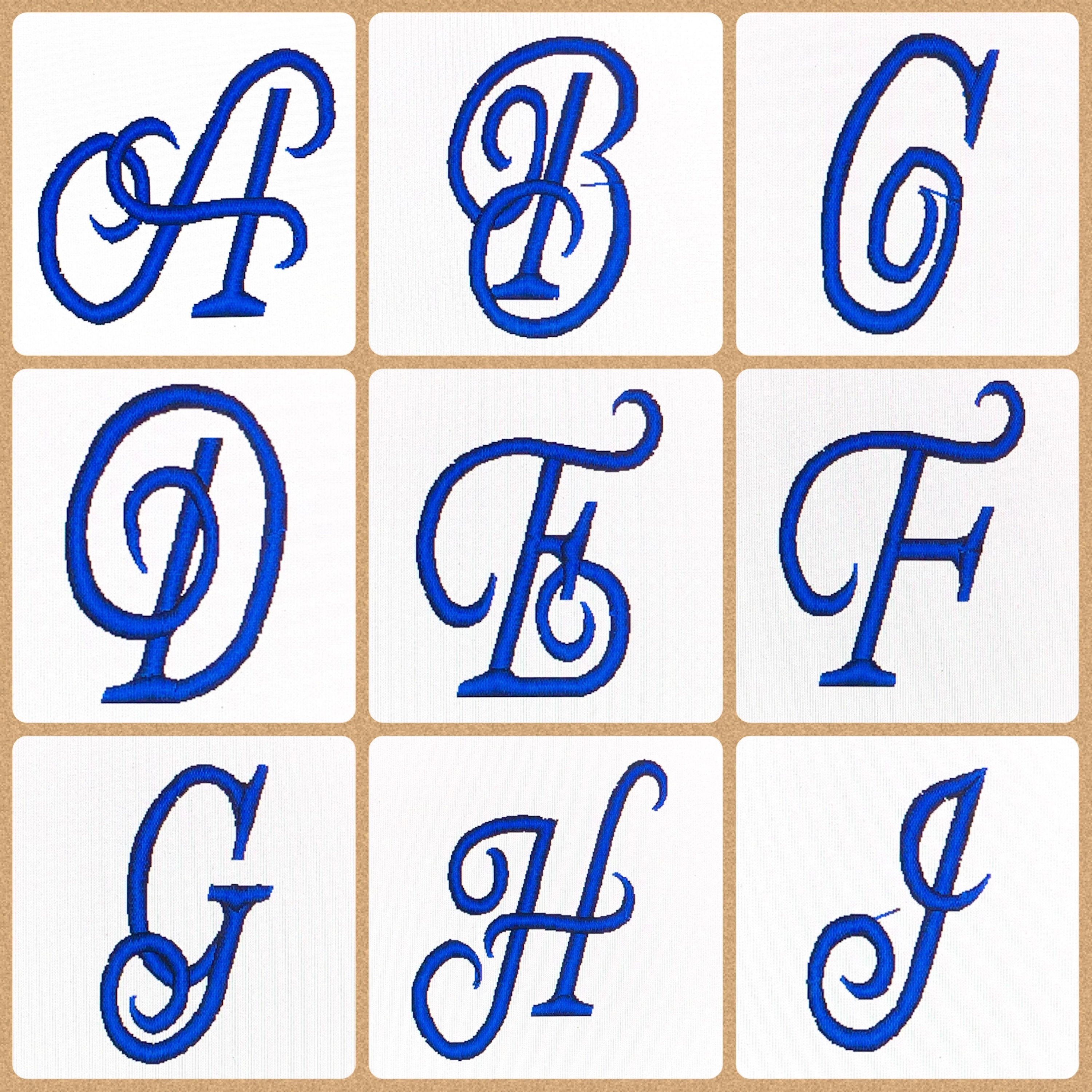 Script Alphabet #2 Embroidery Designs Disk for Husqvarna Viking ...