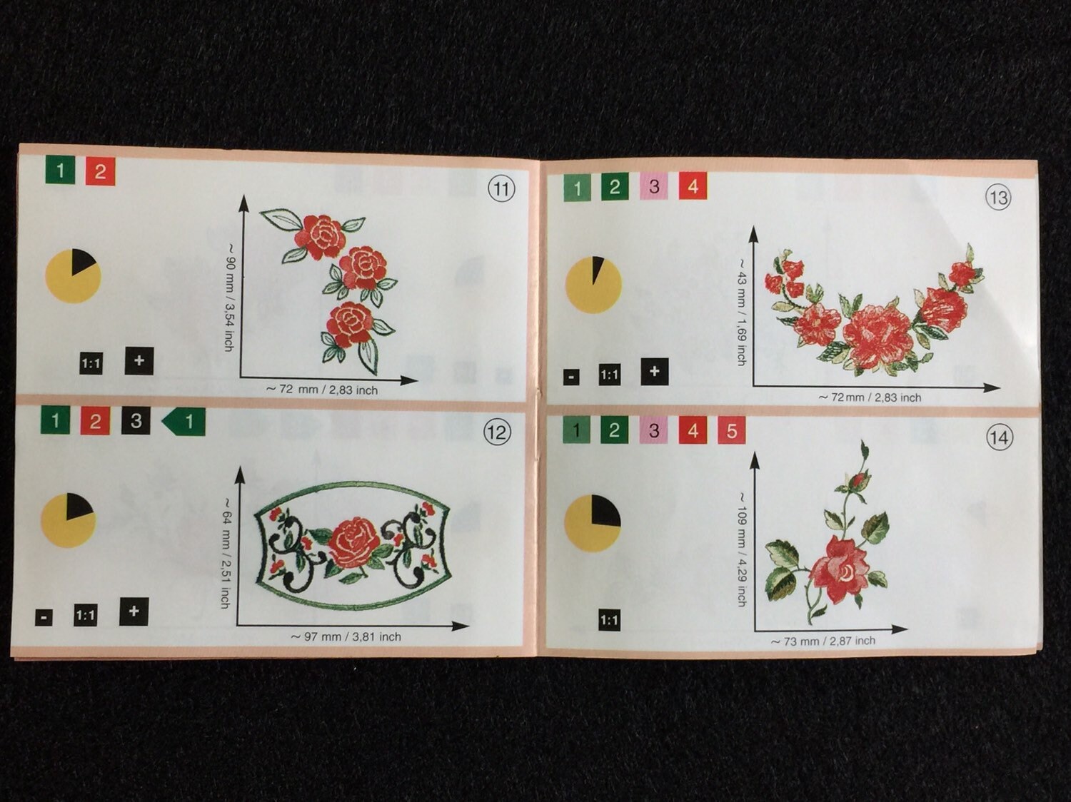 Roses Flowers Embroidery Designs Card 36 for Pfaff Creative 7570 7560 ...