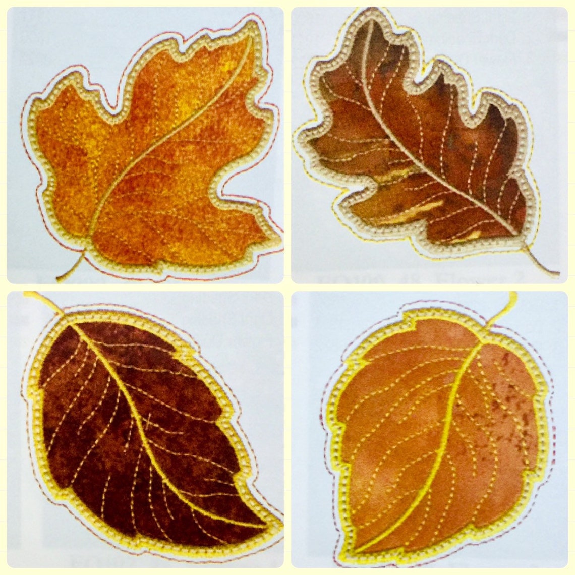 Autumn Fall Appliques Embroidery Designs Disk for Husqvarna - Etsy