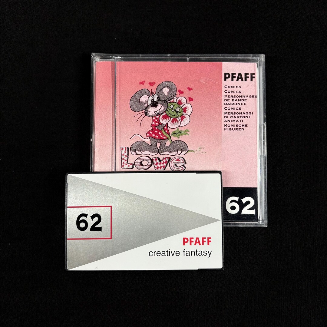 Comics Embroidery Designs Card #62 for Pfaff Creative 7570 7560 ...