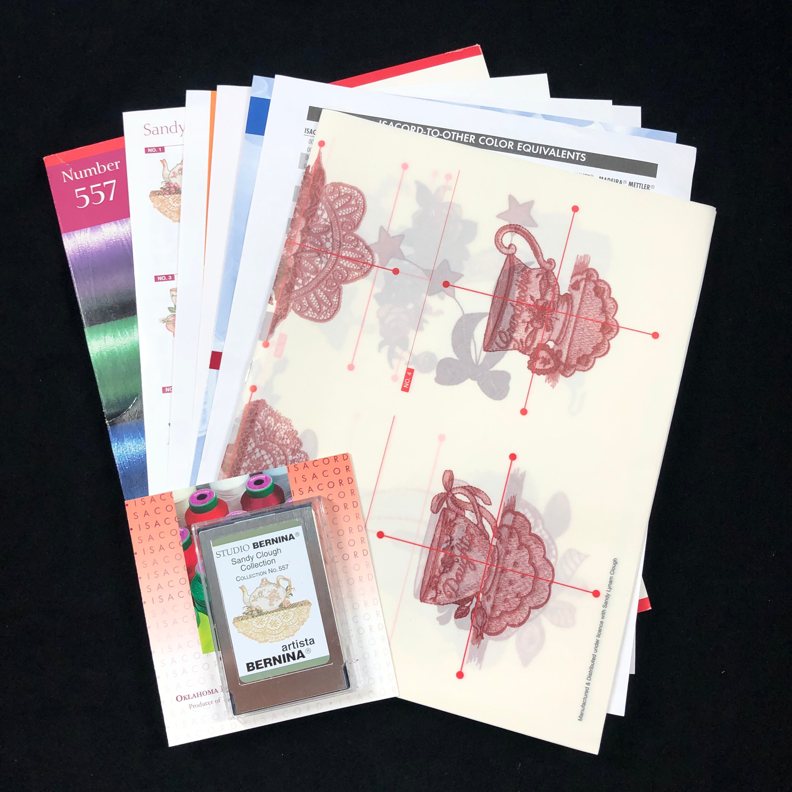 Sandy Clough Collection Embroidery Designs Card 557 for Bernina Artista ...