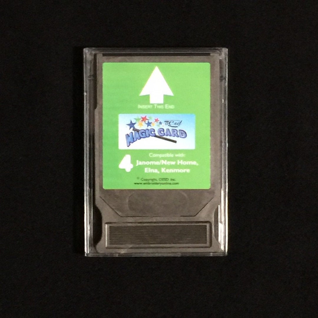 Re-writable Magic Card Embroidery Card #4 for Magic Box Fits Janome ...