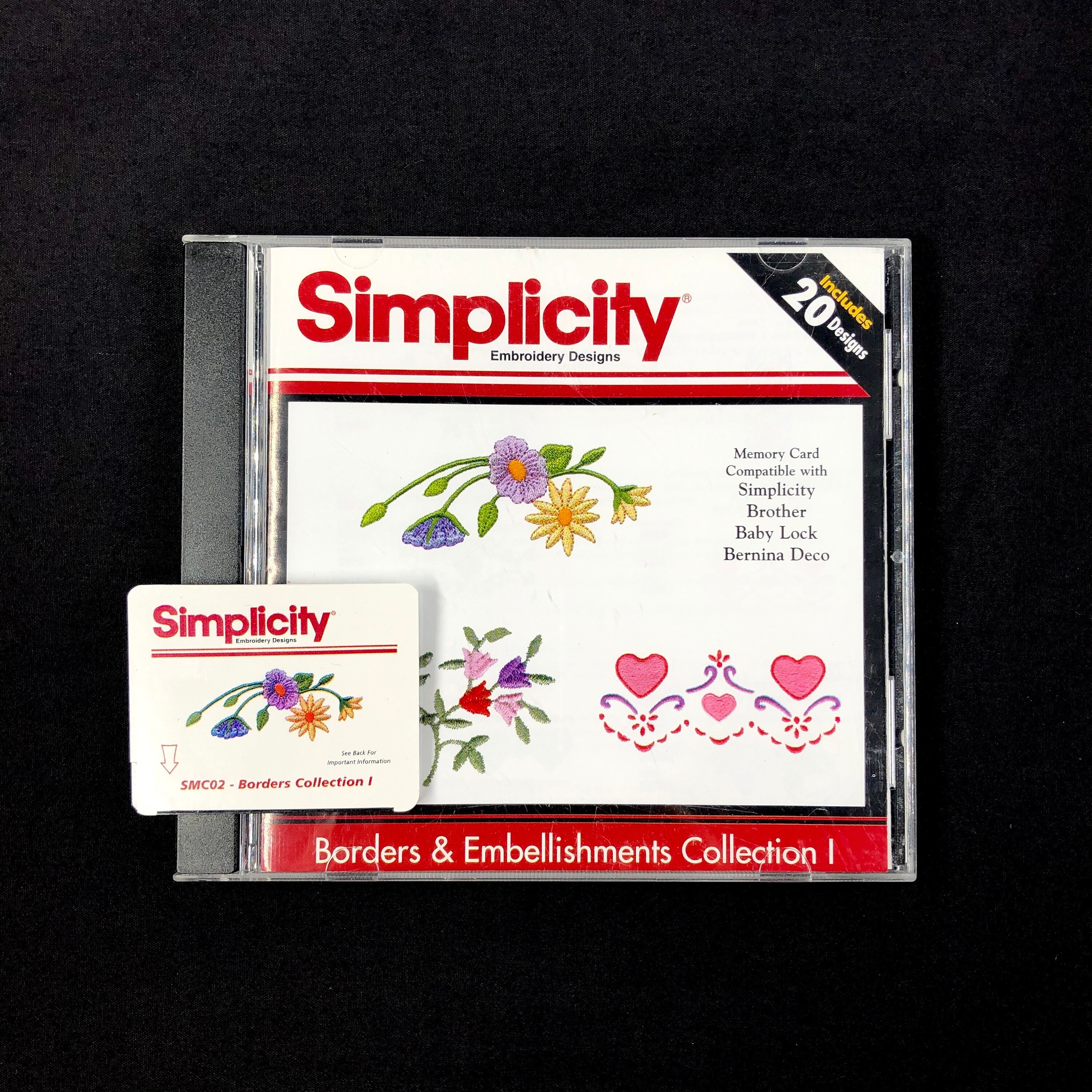 Borders and Embellishments Embroidery Card for Brother Bernina - Etsy