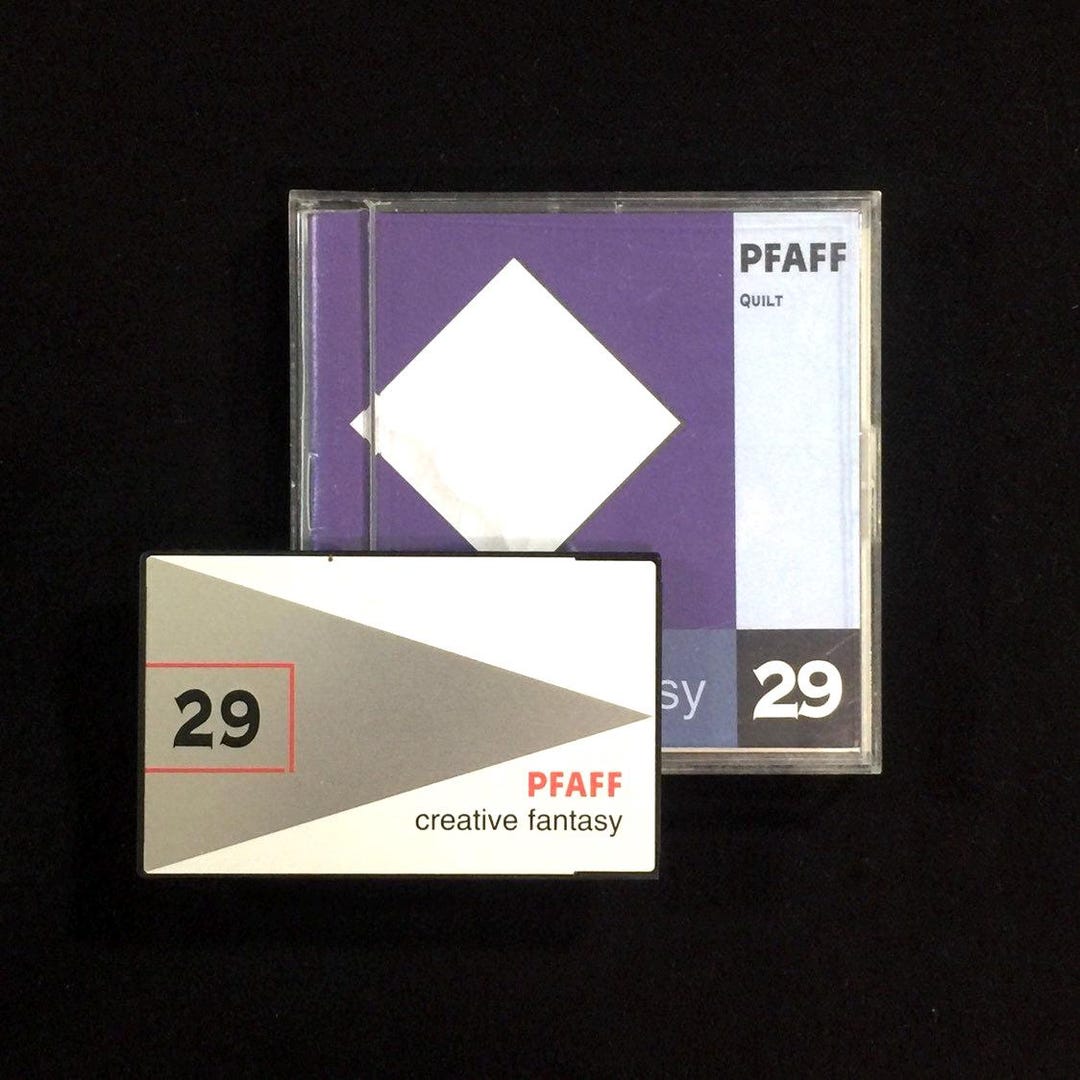 Pfaff Creative Quilt Embroidery Designs Card #29 for Pfaff 7570 2140 ...