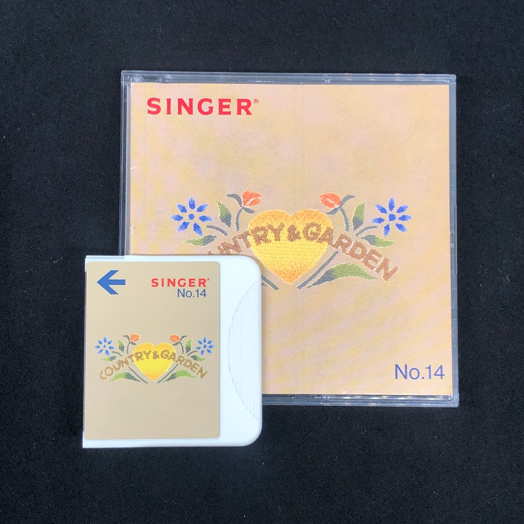 SINGER Country and Garden Embroidery Designs Card #14 for Quantum XL100 ...