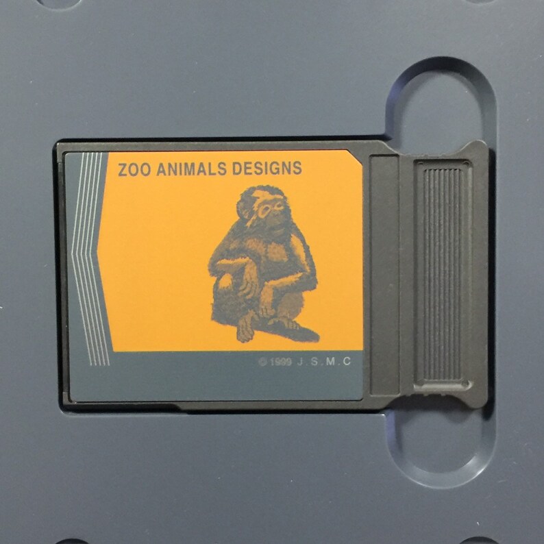 Zoo Animals Embroidery Designs Card for Janome Elna Kenmore Embroidery ...