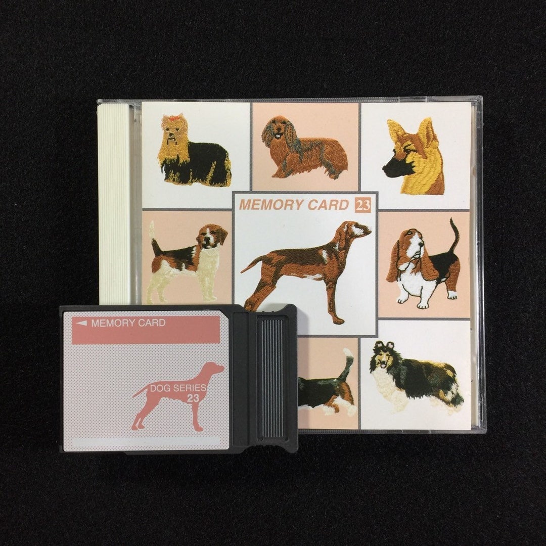 Dog Series Embroidery Designs Card #23 for Janome 8000 9000 Elna ...