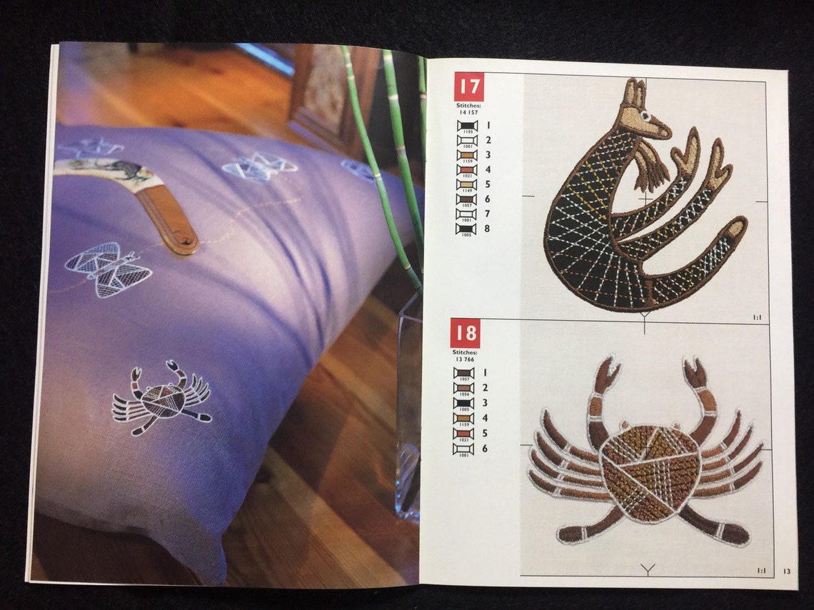 Aboriginal Art Embroidery Designs Disk 41 for Husqvarna Viking Designer ...