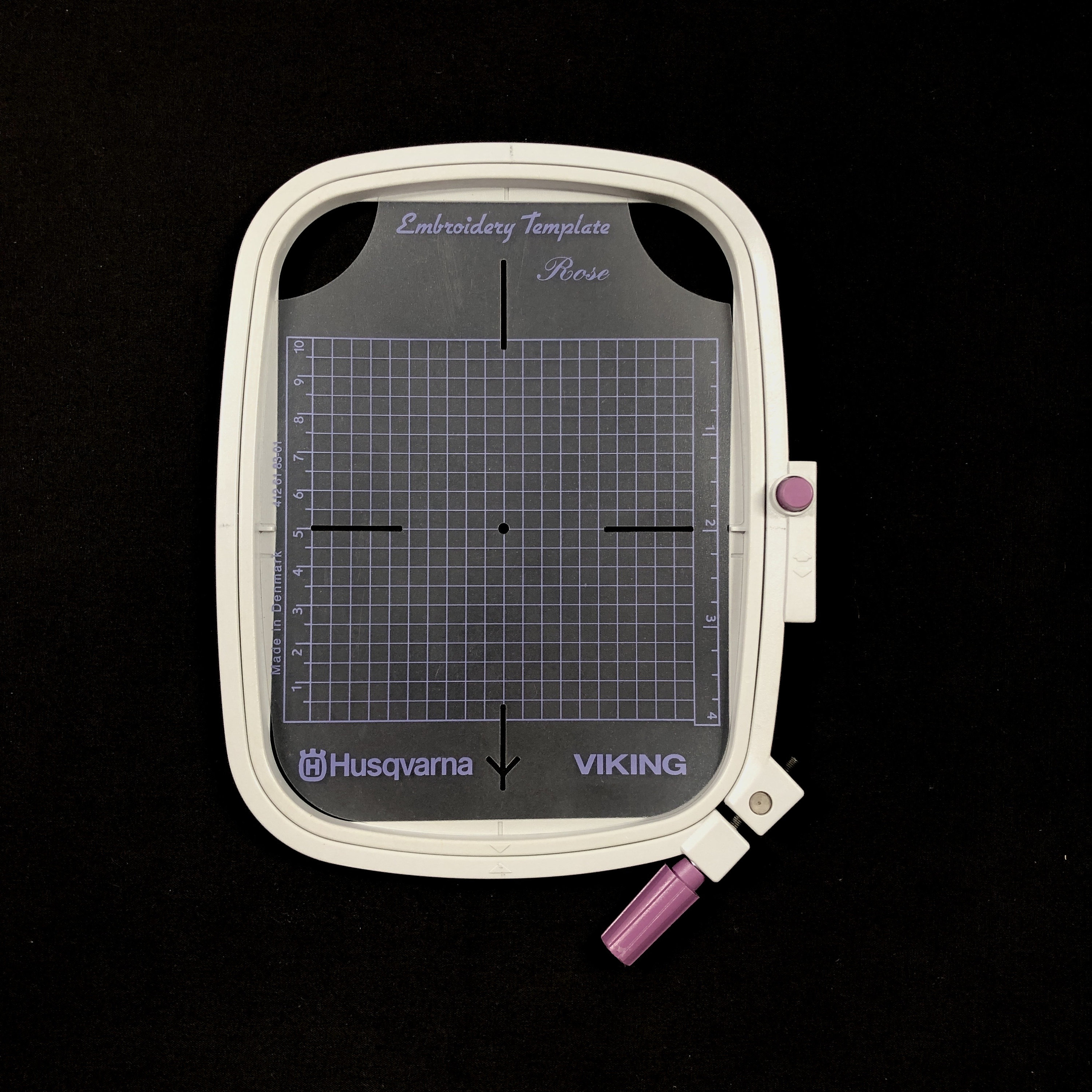 Husqvarna Viking Embroidery Hoop and Template for Models Rose Iris ...