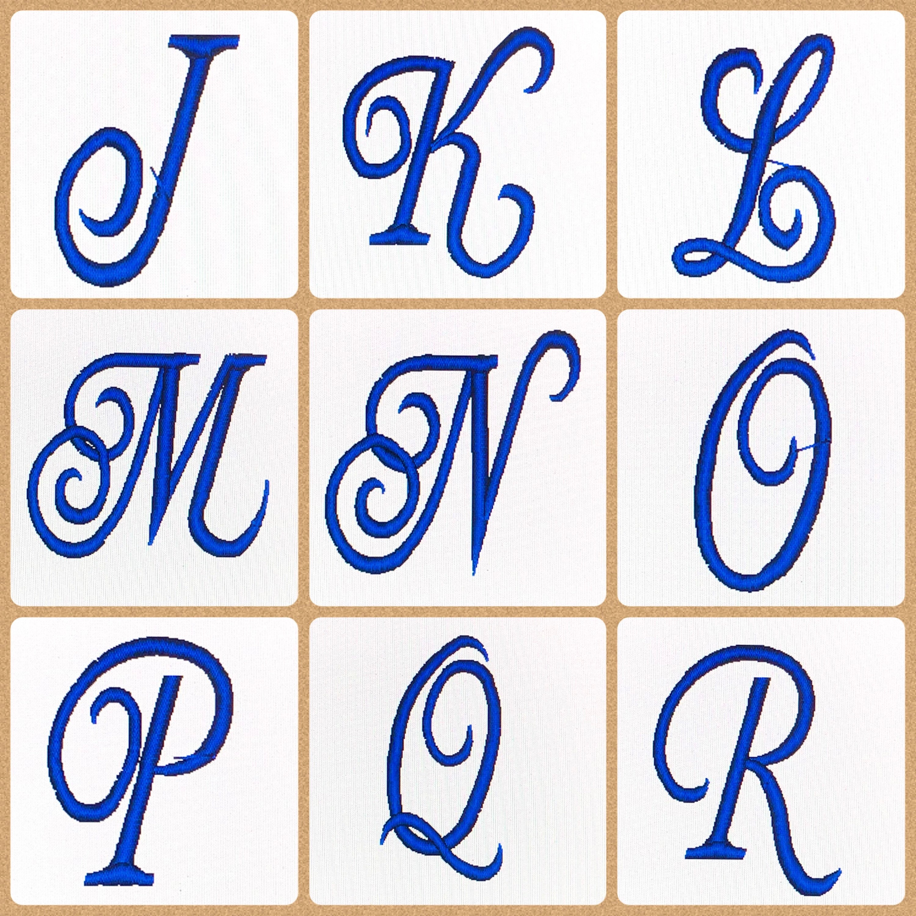 Script Alphabet #2 Embroidery Designs Disk for Husqvarna Viking ...