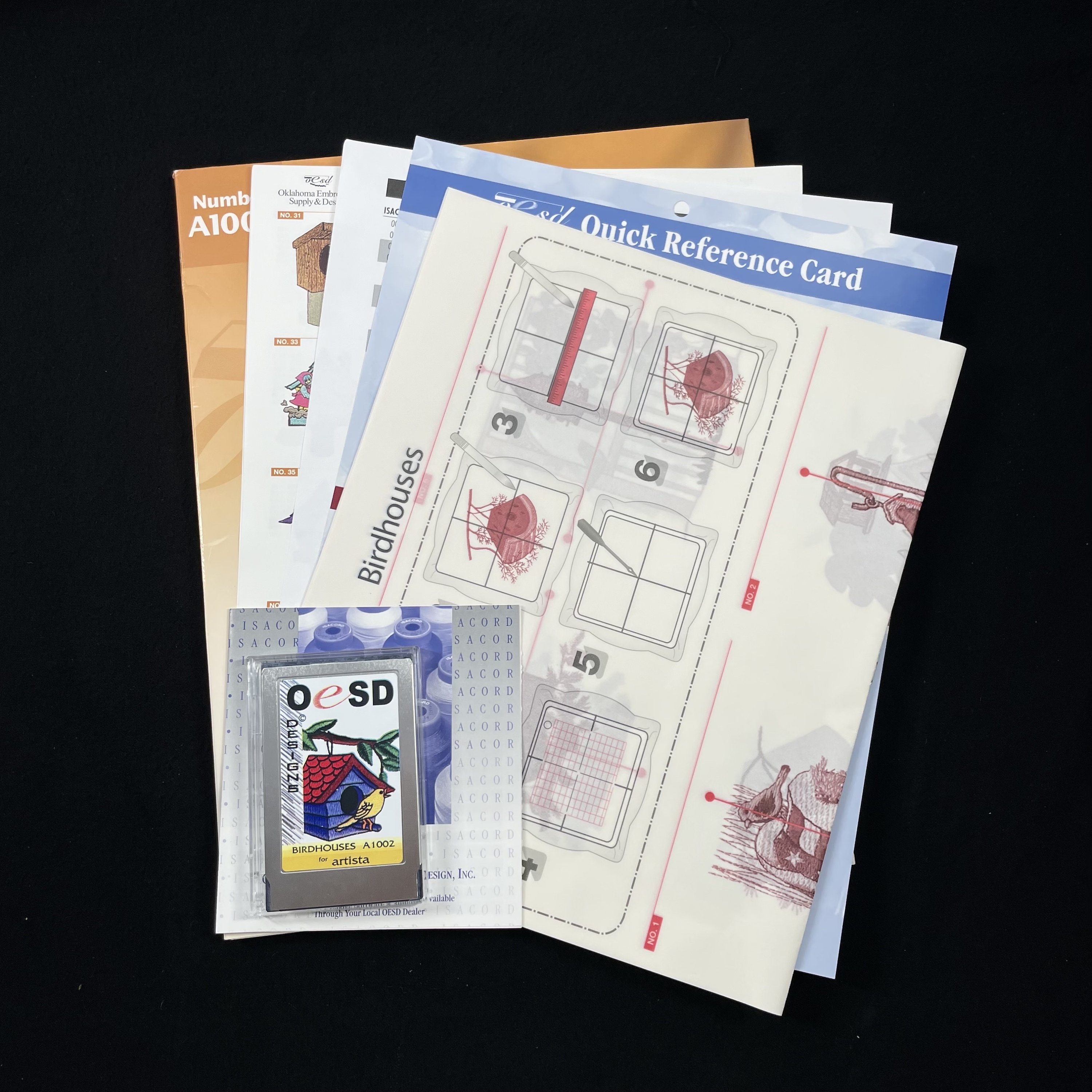 Oesd Birdshouses Embroidery Designs Card A1002 for Bernina Artista 170 ...