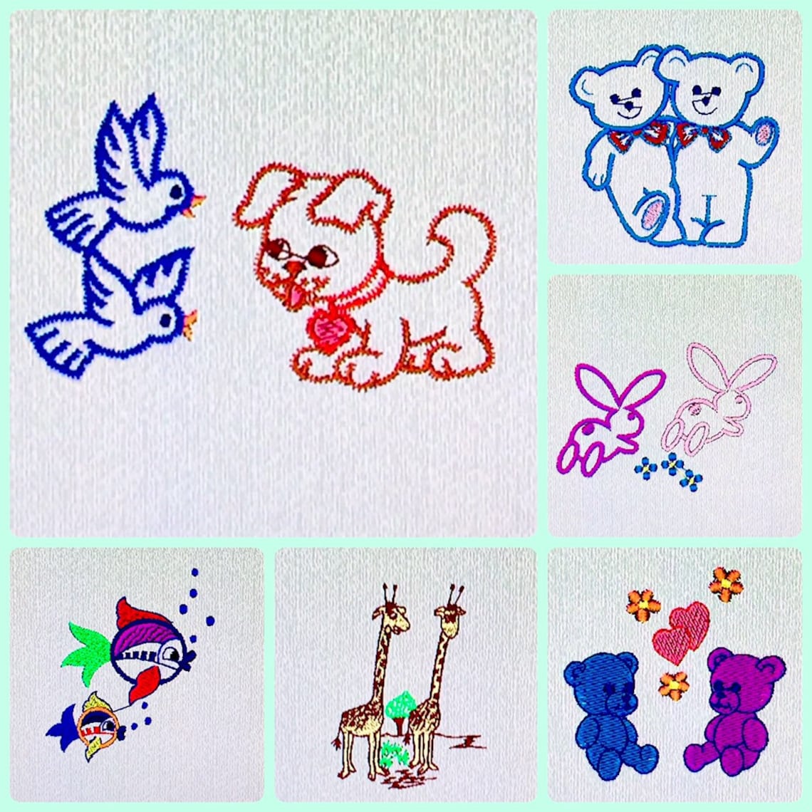 Children Fun Embroidery Designs Floppy Disk for Husqvarna - Etsy